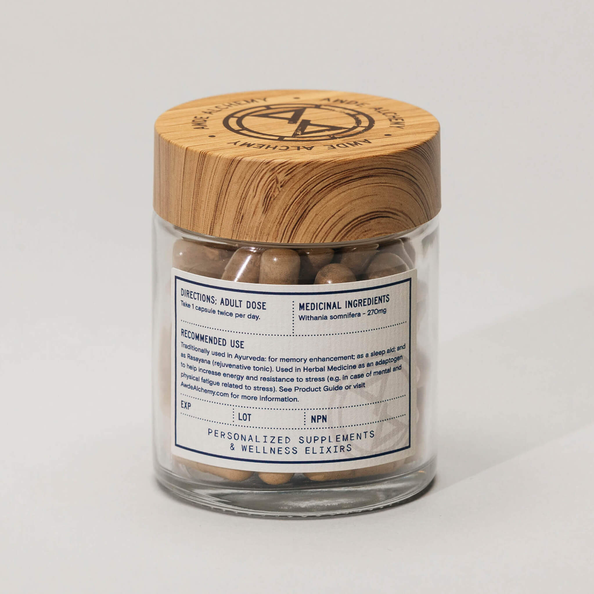 Ashwagandha / 540mg / 30 Day Supply - Nutraceutical No. 40 – Awde Alchemy